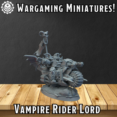 Vampire Rider Lord - 3D Printed Model - Bases Included | Nerd Legion Main