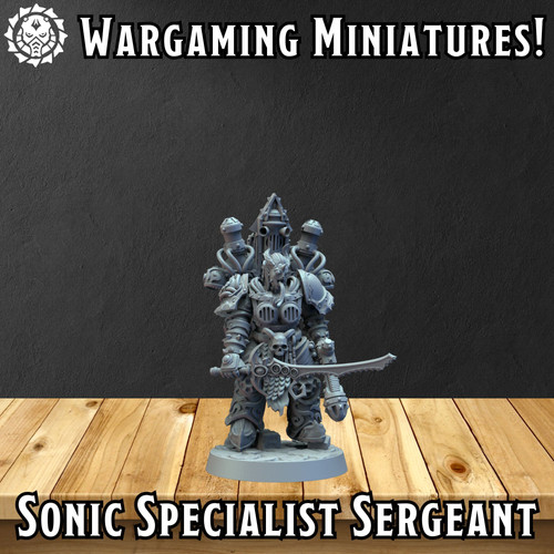Sonic Specialist Sergeant - 3D Printed Model - Bases Included | Nerd ...