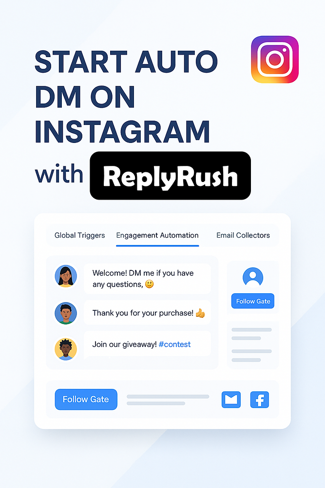 Start Auto DM on Instagram Easily with ReplyRush