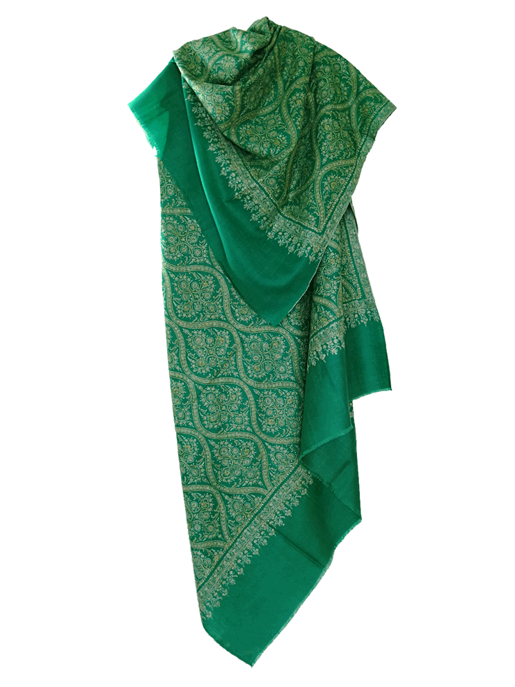Embroidered Shawl EMB019 | thepashminacrafts