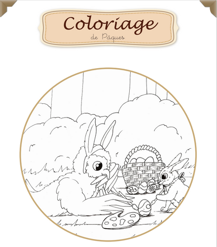 Coloriage Pâques | Chouette planete