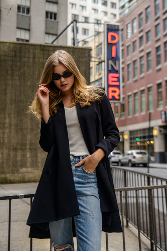 JANE COAT, Black | morgan-clifford