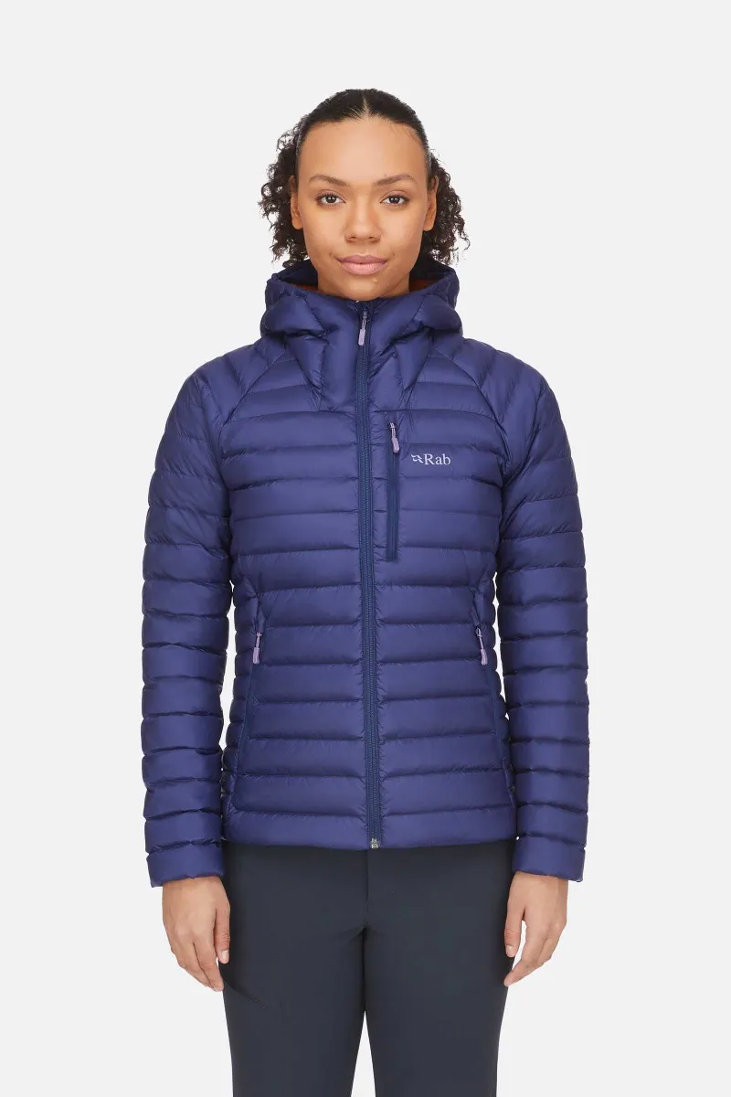 RAB Woman's Microlight Alpine Jacket Patriot Blue/Marmalade | Base Camp