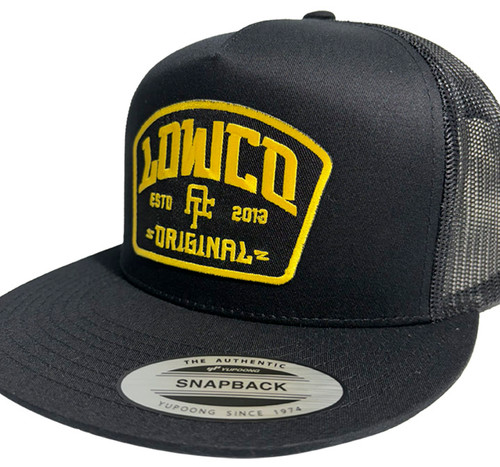Lowco Original Yellow/Black Shield Trucker Hat | lowco