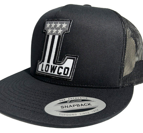 Lowco Stars and Stripes Vicla Trucker Hat with "L" Embroidery
