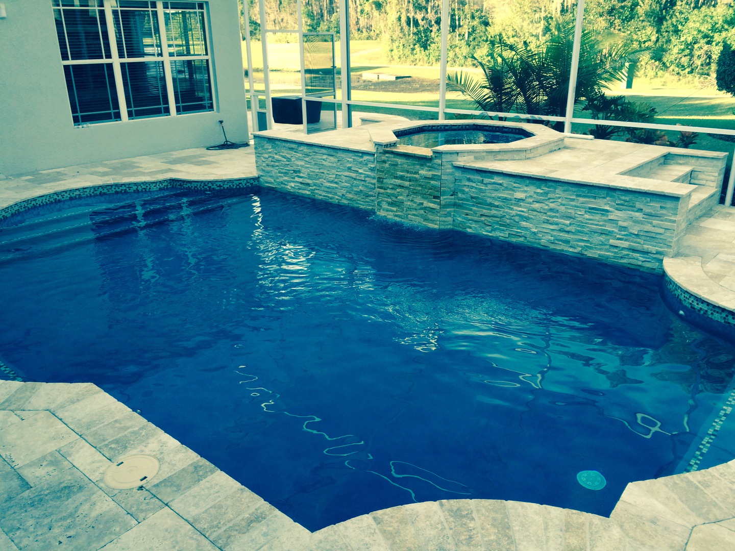 Travertine Pool Decks and Patio Options