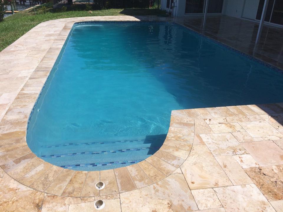Travertine Pool Decks and Patio Options
