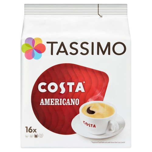 Tassimo Costa Americano Coffee Pods (Case of 5, Total 80 pods, 80 ...