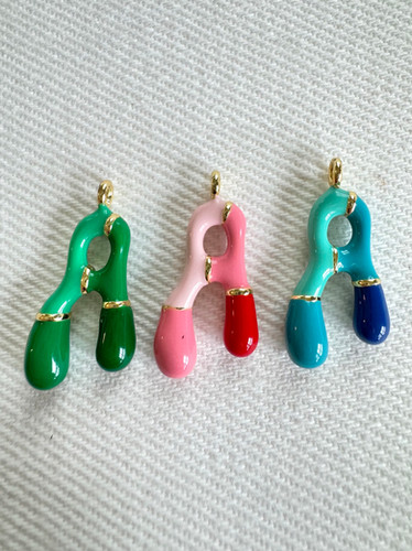 Colorful Bubble letters | Britt's Funky Stitch