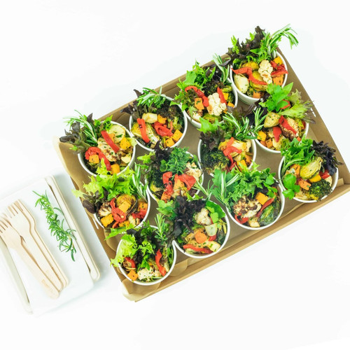 Seasonal roasted vegetable – Mini Bowls - Buffets & Grazing Cornwall