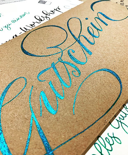 WUNSCHBRIEFE - Kurse und Workshops - Handlettering Kalligrafie
