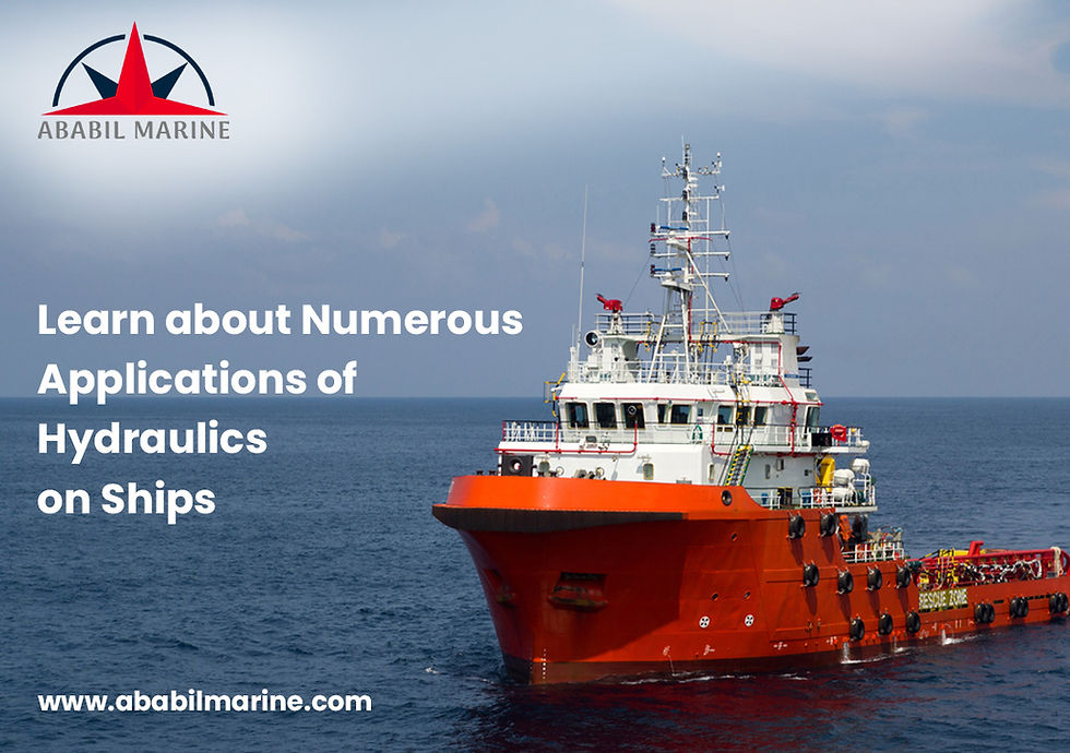 Learn about Numerous Applications of Hydraulics on Ships