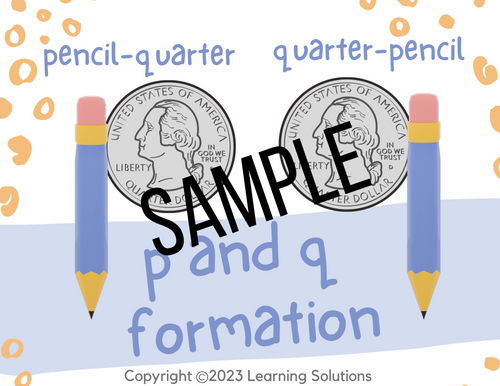 P and Q formation anchor chart | Learning Solutions