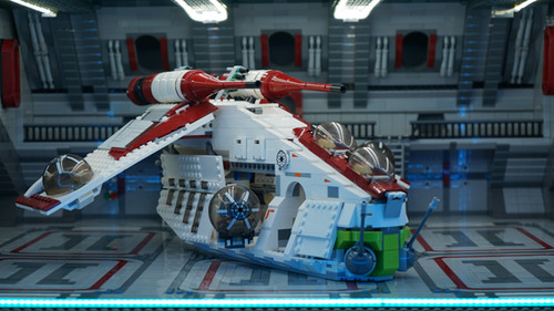 Compatible with 05041 Republic Dropship Gunship | ClonedBrick