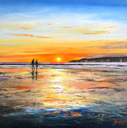 Original Oil Painting “Along The Shoreline” 60cm x 60cm x 4cm | james ...