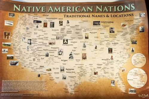 Map: Native American Nations (36″ x 24″) | IHM