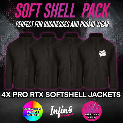 4 Pro RTX Soft Shell Jackets (Inc Vat & Free Set Up) | Infin8 Design ...