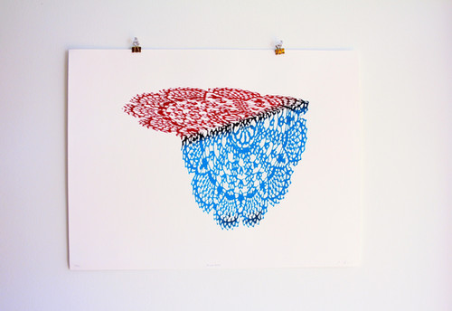 'First Fold' - Polychromatic Screen Print | lizzaston