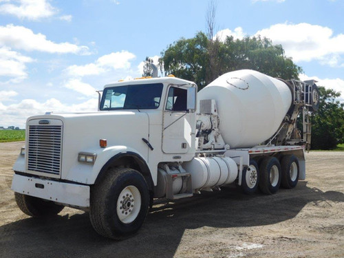 (1) - 2003 Freightliner FLD120 Mixer Truck with 10.5yd Kimble Mixer ...