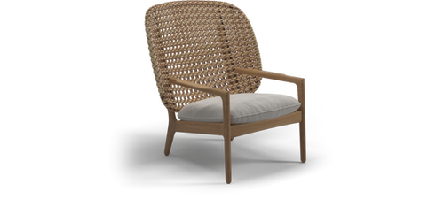 Gloster Kay High Back Lounge Chair | Patio.com