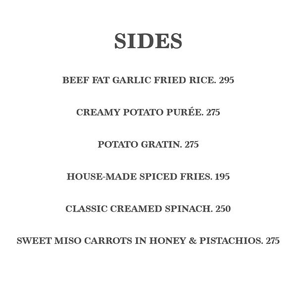 My Country House Menu | Raintree Hospitality