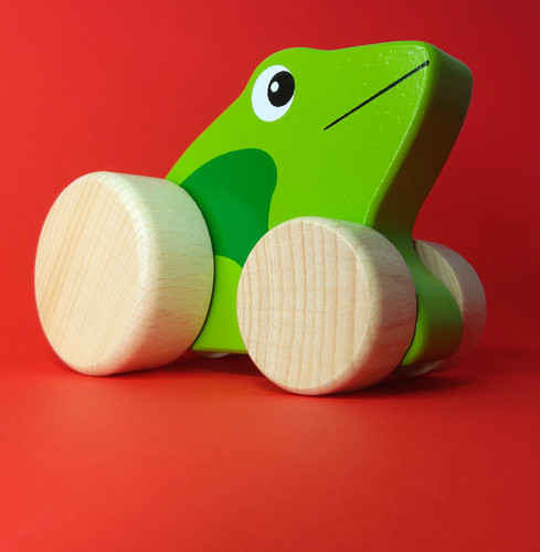 Wooden Rolling Frog | PlayBalu