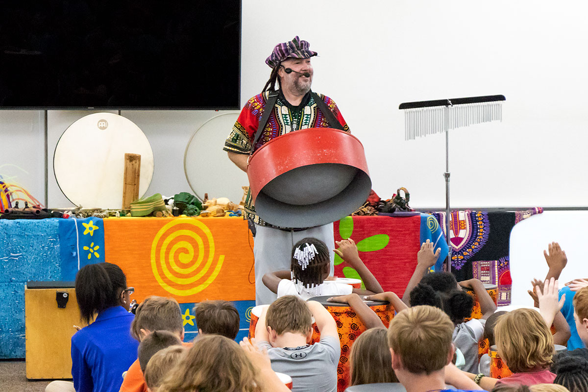 Libraries Rock with Drum4Work at Main Library