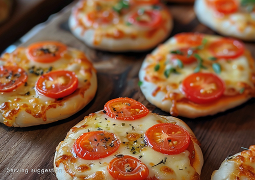 Mini Cheese & Tomato Pizzas | Foodmakers