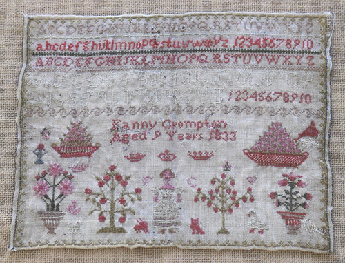 An Orchard Invisible: Fanny Crompton 1833 by 1897 Schoolhouse Samplers ...