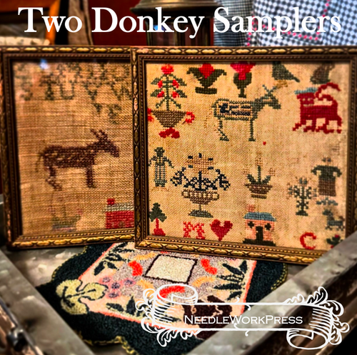 TWO DONKEY SAMPLERS by Needlework Press | KittenStitcher