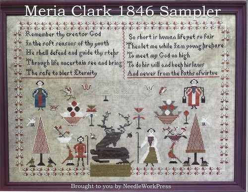 Meria Clark 1846 Chart by Needlework Press | KittenStitcher