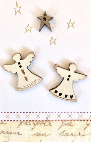Angel Button Set TMangel by The Bee Company | KittenStitcher