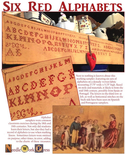 Six Red Alphabets by Needlework Press | KittenStitcher