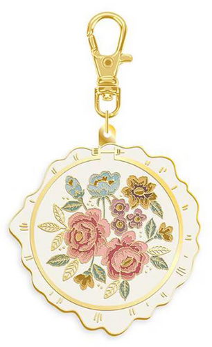 JANE AUSTEN EMBROIDERY HOOP CHARM by Riley Blake | KittenStitcher