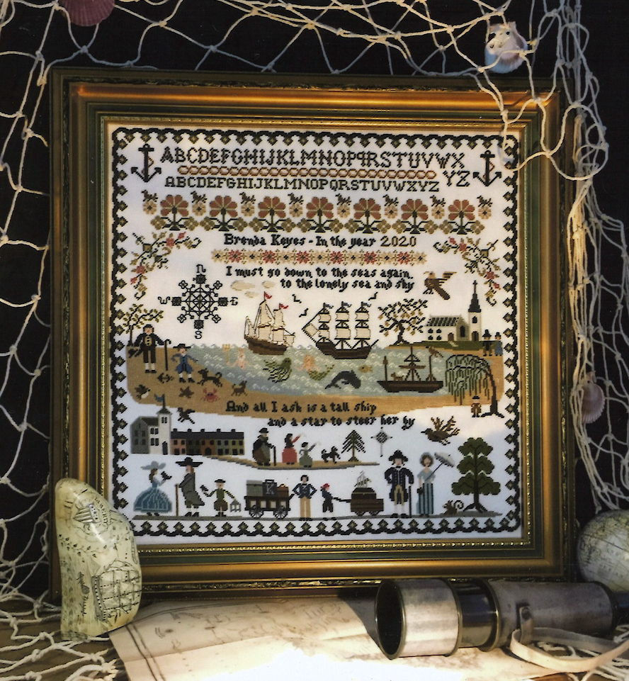 Tall Ships by The Sampler Company/Brenda Keyes | KittenStitcher