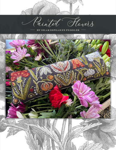 Painted Flowers by Shakespeare's Peddler | KittenStitcher