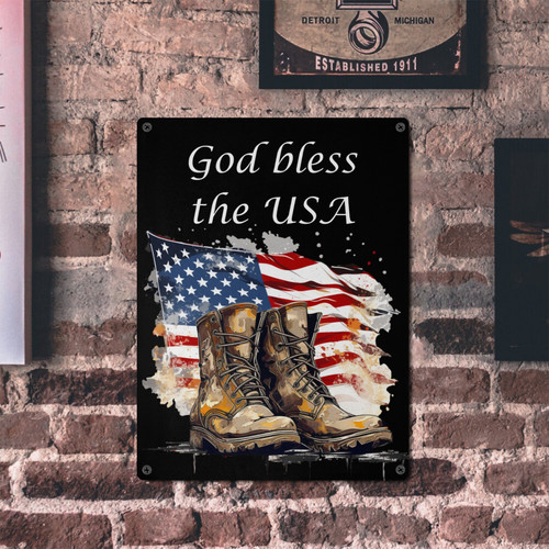 God Bless The USA Metal Sign | Tryp Nation