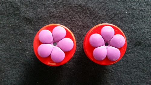 (2) Pack - Red w/ Purple Flower Nectar DOTS | nectardots