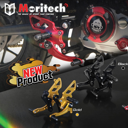 Moritech Adjustable Racing Rear Sets 125 Monkey JB02/JB03 | BensBikesRacing