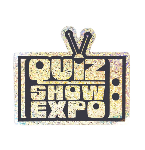 Quiz Show Expo Logo Glitter Sticker | Quiz Show Expo