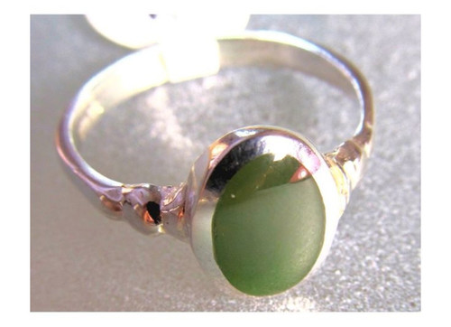 Ladies Oval Greenstone Ring | SomethingKiwi