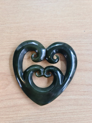 Quadruple Koru Heart Greenstone | SomethingKiwi