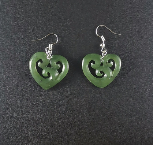 Triple Koru Heart Earrings | SomethingKiwi