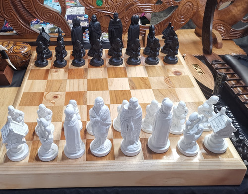Handcrafted Maori Chess Set | SomethingKiwi