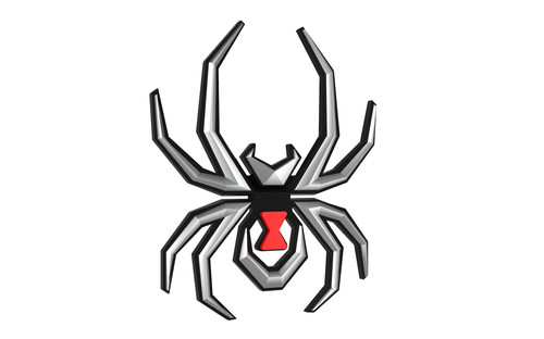 Black Widow Emblem 3d model | Capone Designs