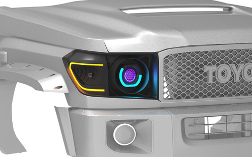 Headlights Matty FL3XY79 Toyota 79 Series 3D Model | Capone Designs