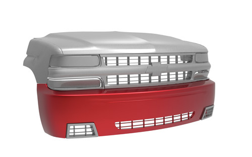 Bumper Chevrolet Silverado SS 1999-2002 v2 3D Model | Capone Designs