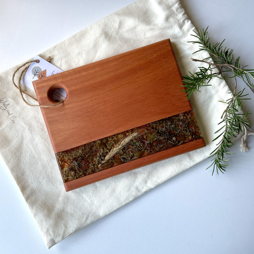 Wally and Eva Foraging Cheese/Serving Board - Rose Gum, Wheat and Seeds ...