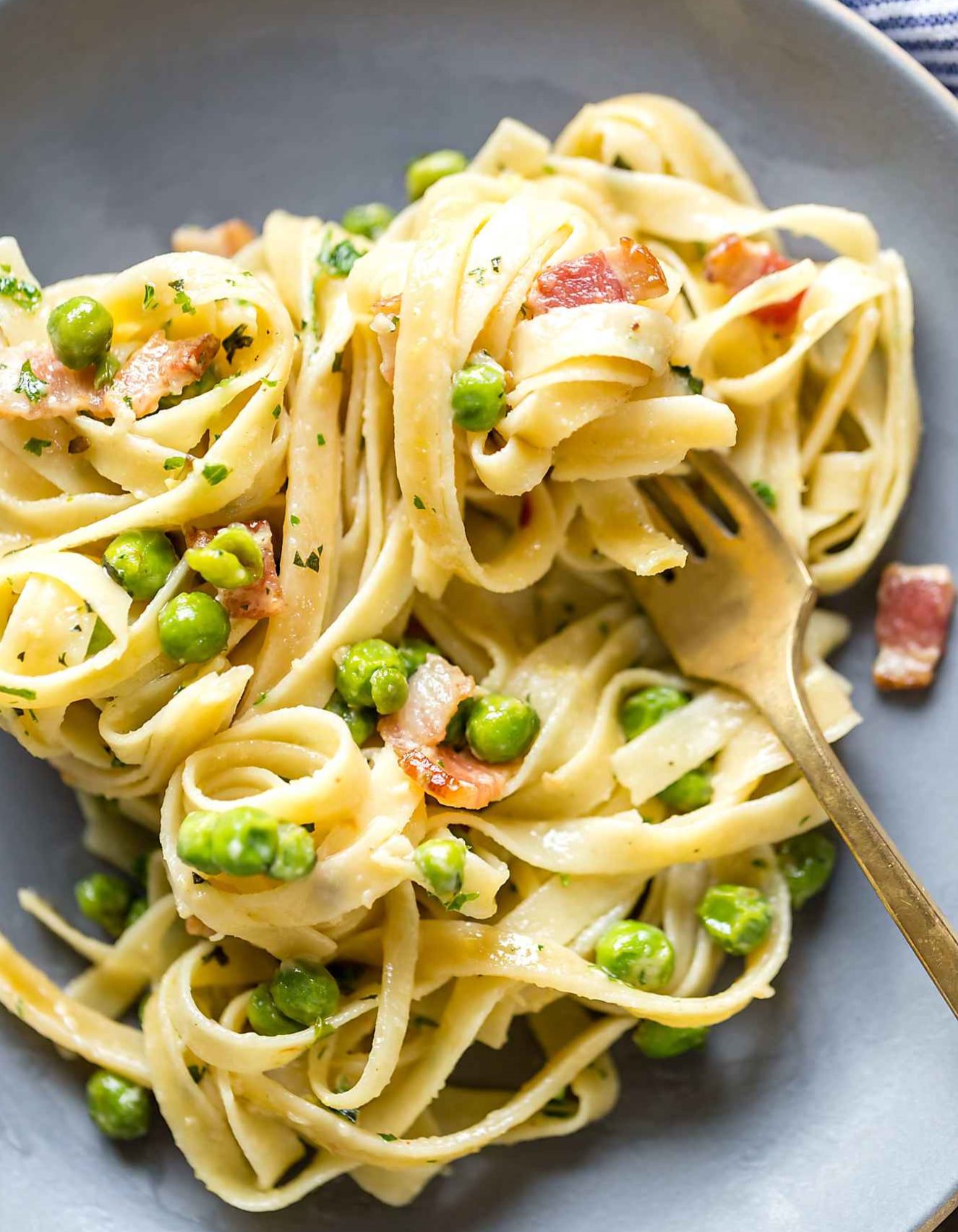 Fresh Spring Tagliatelle Carbonara!
