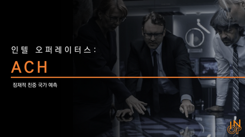 ACH:친중 국가 예측 | 인텔 오퍼레이터스